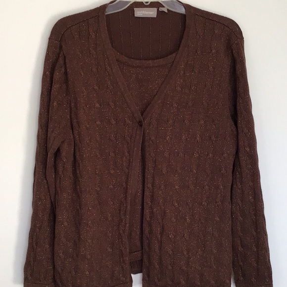 croft & barrow | Sweaters | Croft Barrow 2fer Sparkly Sweater Size X ...